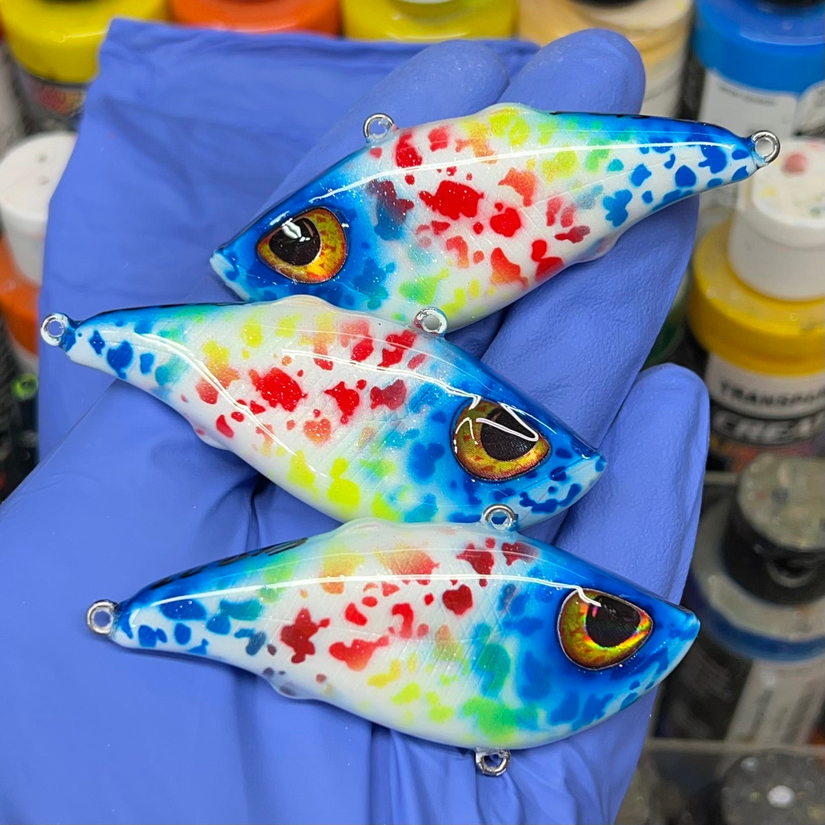 Tye-Dye Mugshot (Blue Head) – Element Custom Baits